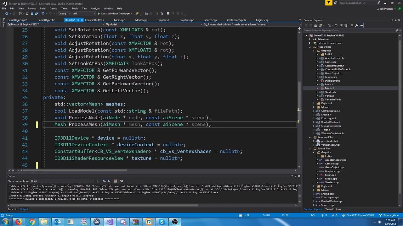 C++ DirectX 11 Engine Tutorial 46 - Pre-Texture loading cleanup