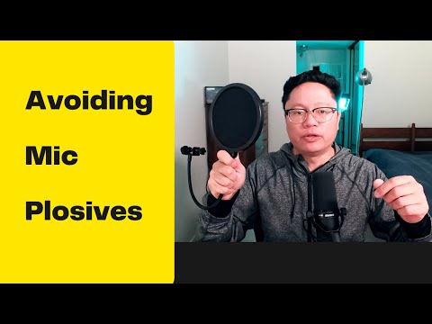 How To Avoid Plosives When Recording Audio - Pop filter, foam windscreen, etc Shure SM7B