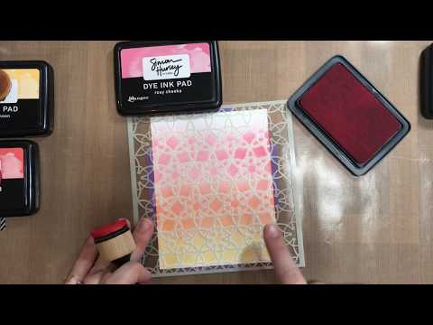 Stenciling 101: Ink Blending with Simon Hurley create. Dye Ink & Stencils