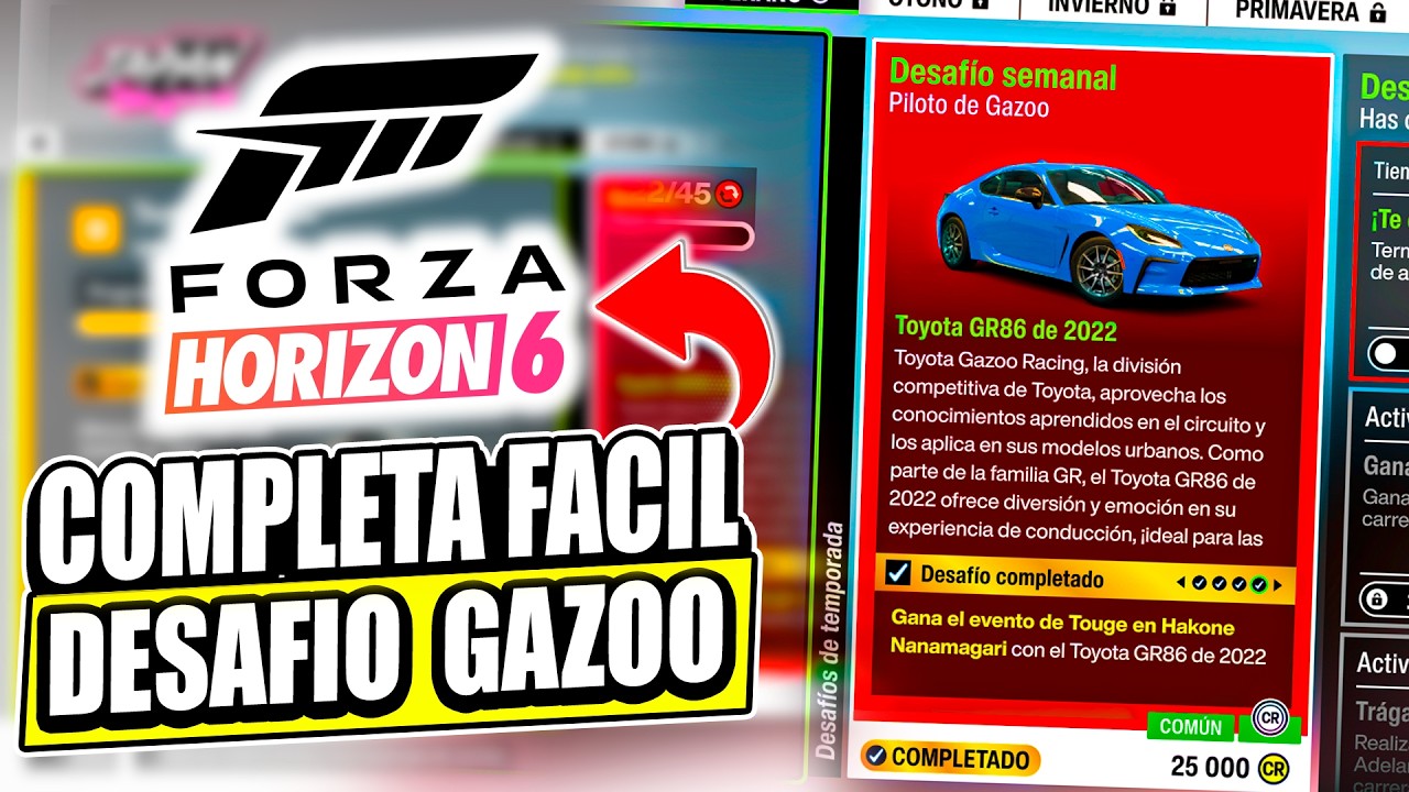 Forza Horizon 6でガズーレーサーウィークリーチャレンジをクリアする方法
