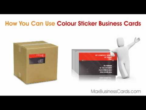 Sticker Business Cards