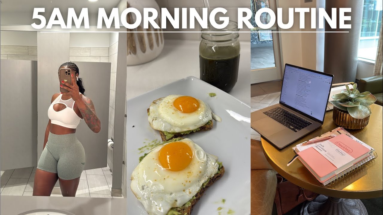 5AM MORNING ROUTINE: How to build discipline + stay consistent