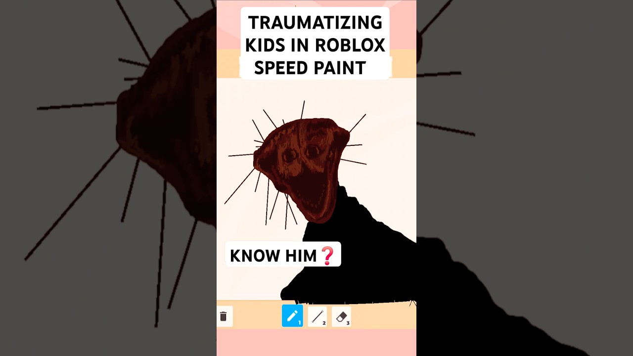 Traumatizing Kids In Roblox Speed Paint 👹 The Boiled One #roblox #art #drawing #painting #game #reel