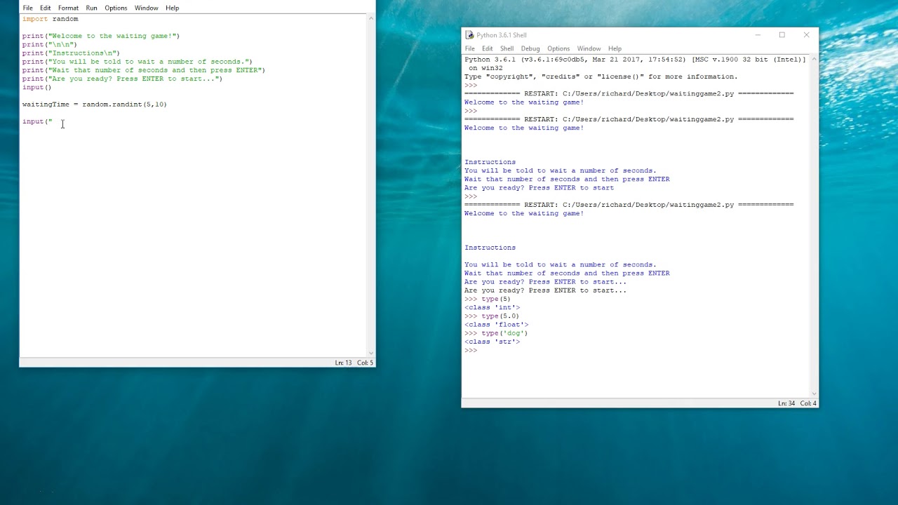 Python Waiting Game Tutorial