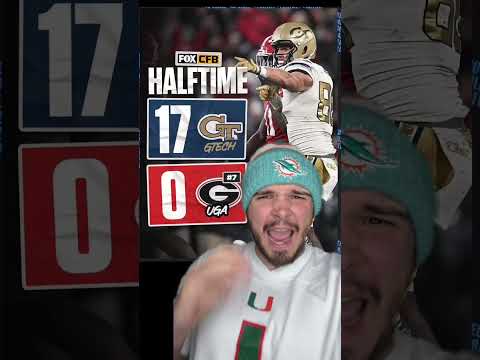 Georgia vs Georgia Tech 8OT Thriller #ncaa #ncaafootball #football #georgia #trending