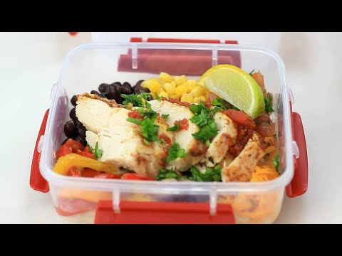 Chicken Burrito Bowls - Healthy Meal Prep Recipes