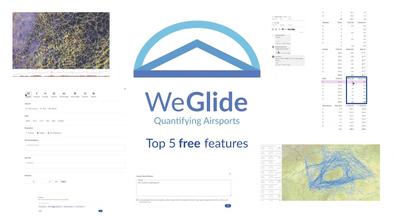 Top 5 FREE features | WeGlide