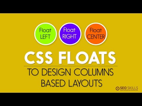 CSS float Property - To Design Column Based Layouts- Telugu Tutorial Video Lecture - Learn CSS ...