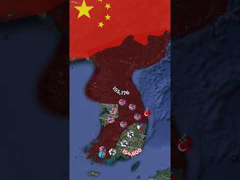 The Korean War (1950-1953) animated map