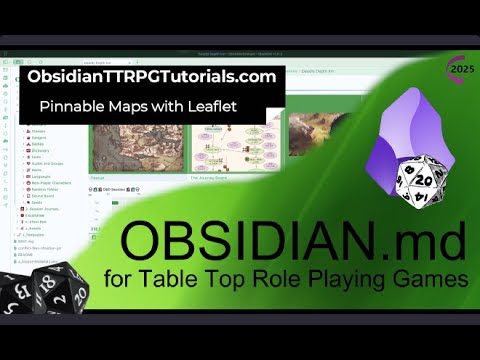 Obsidian - Pinnable Maps with Leaflet (2025)