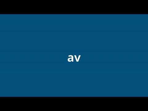 what is the meaning of av