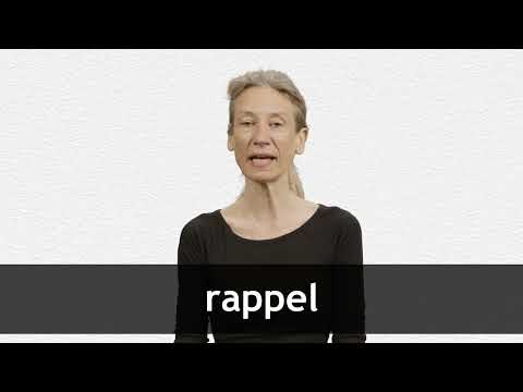 English Translation of “RAPPEL” | Collins French-English Dictionary