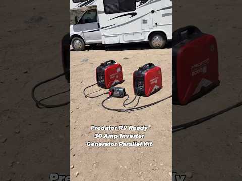 Double your power output by combining 2 inverter generators with a Predator Parallel Kit.