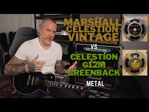Marshall Celestion VINTAGE vs Celestion G12M GREENBACK speakers | METAL