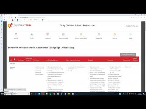 Reviewing the Unit Plan Template for a Content Provider