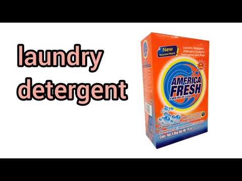 How to Pronounce Laundry detergent in American English