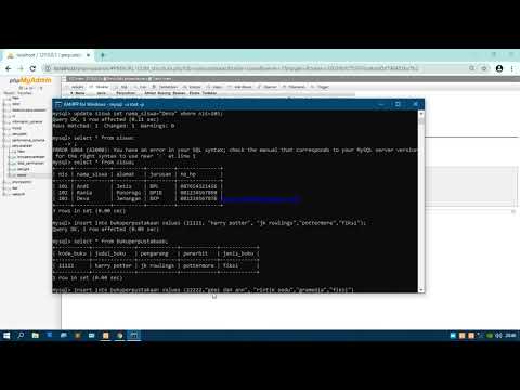 Membuat Database Perpustakaan Dan Relasinya Dengan Xampp