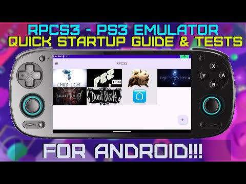 RPCS3 - PS3 Emulator Quick Startup Guide & Tests for Android and Retroid Pocket 5!!!