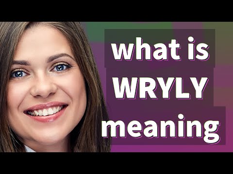 Wryly | meaning of Wryly