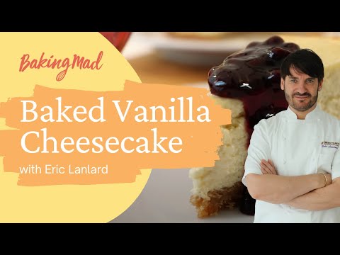 Eric Lanlard's baked vanilla cheesecake