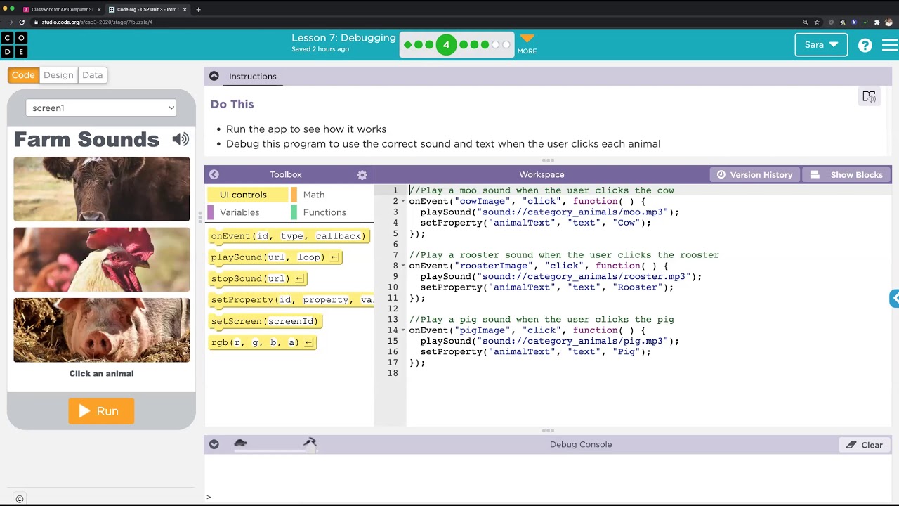 AP CSP Unit 3 Lesson 7 Debugging