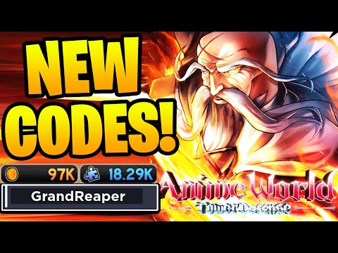 *NEW* ALL WORKING CODES FOR Anime World Tower Defense IN SEPTEMBER ROBLOX Anime World Tower Defense