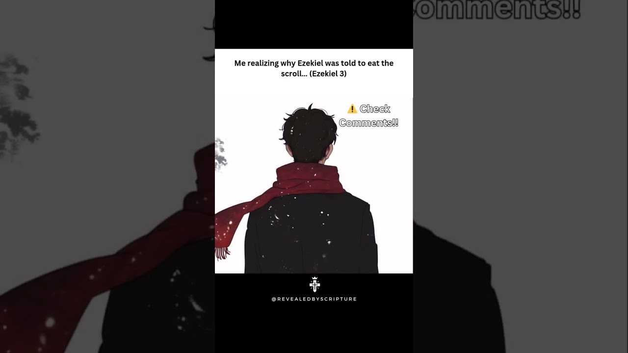 Wait… Why Was Ezekiel Told to Eat the Scroll?! 📜🔥 (Check Comments!) #bibleverse #jesus #trustgod