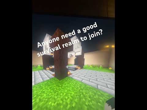 Join the server the realm code is in the comments #minecraft #bedrock #realms #chillsmp