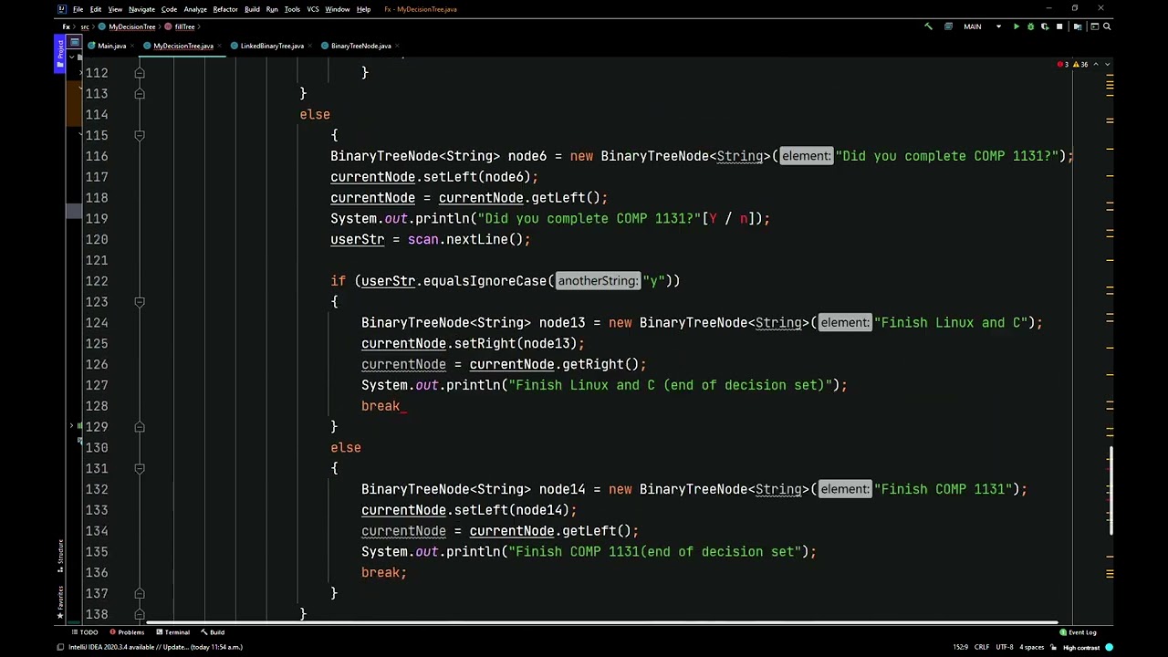 Java Decision Trees Practice Part 3 - Data Structures