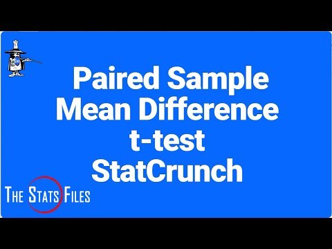 8.3.10 Paired (dependent) sample mean differenceT-test problem using StatCrunch