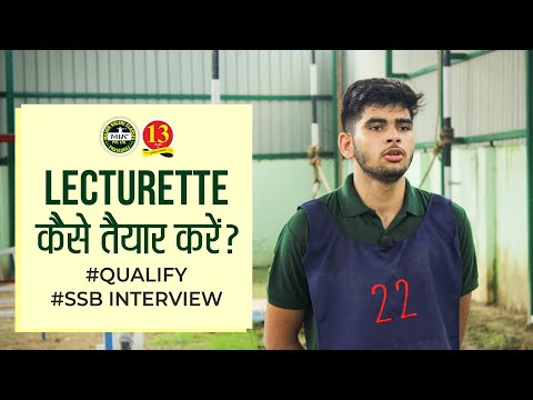 How to prepare for Lecturette for SSB Interview Video Lecture ...