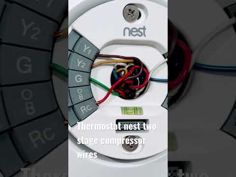 Thermostat nest 2 stage compressor wires locations-check the link bellow for Thermostat link