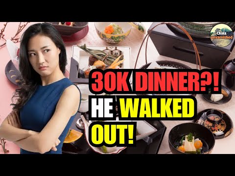 Gold Digger Goes Crazy Ordering 30,000 Yuan Meal, Guy Walks Out Mid-Date – She’ll NEVER Forget!