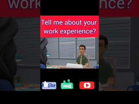 Tell me about your work experience? #upgradingway #interview #shorts #trending #sales