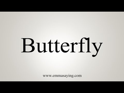 How To Say Butterfly