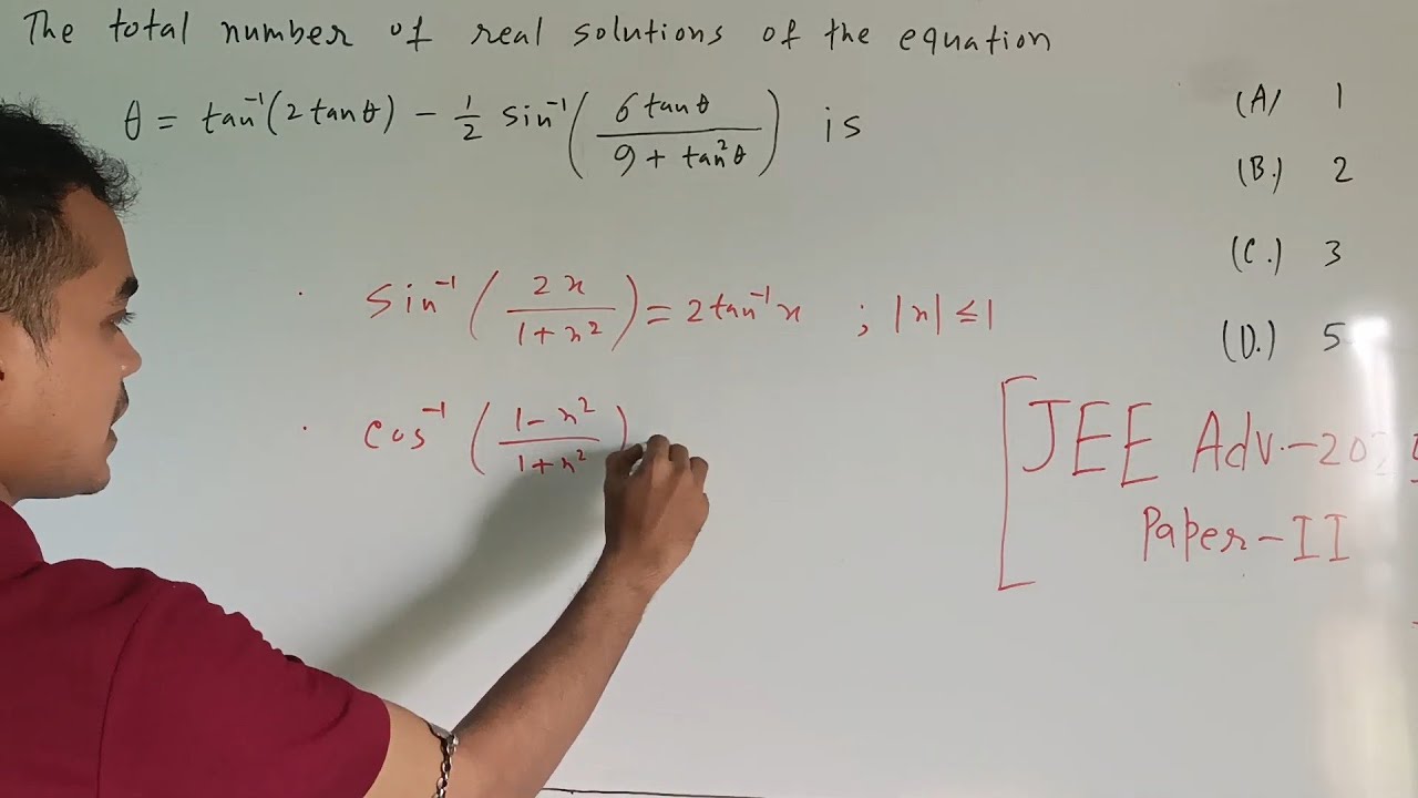 Jee Advanced 2025 paper 2 Mathematics Solution | Inverse Trigonometry Function .