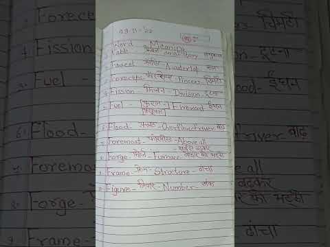 meaning of 10 words starting with Letter F
