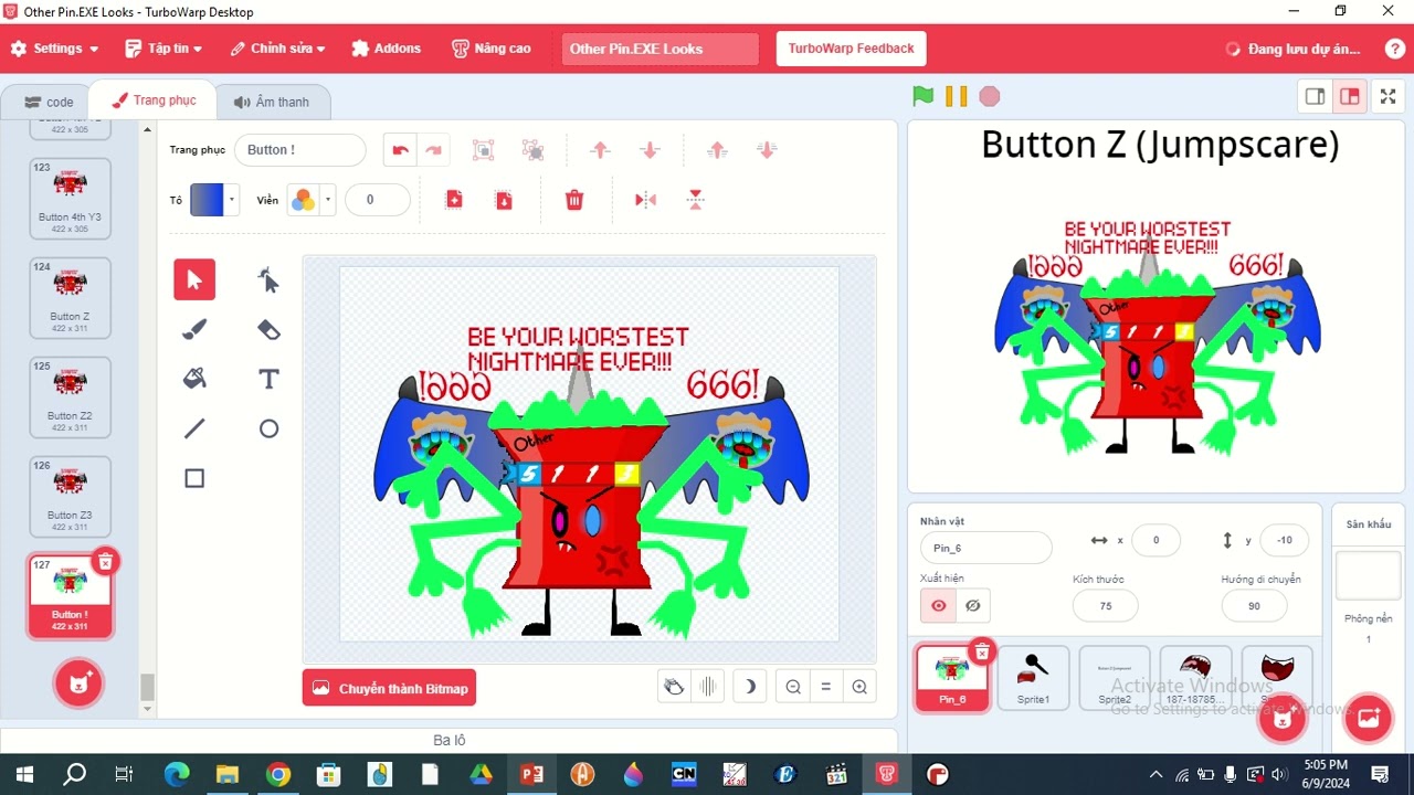 I Made Other Pin EXE Button !
