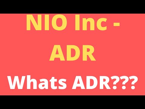 NIO Stock - Ever Notice the ADR | What does it mean??