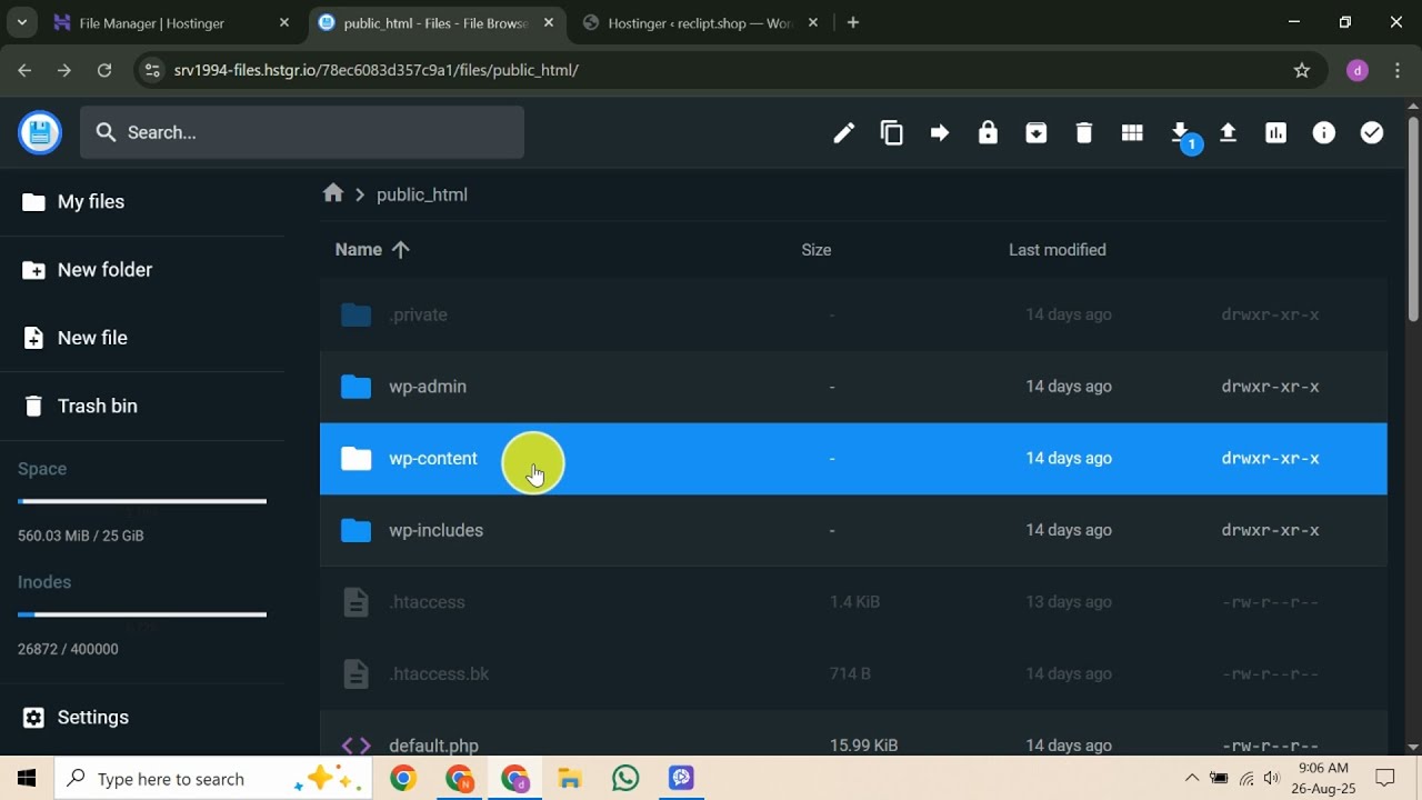 How To Secure WordPress Uploads Directory in Hostinger