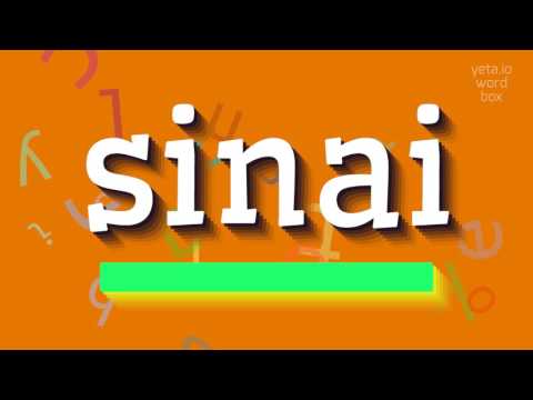 How to say "sinai"! (High Quality Voices)