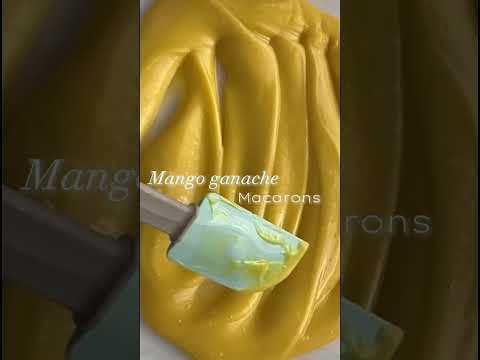 Mango ganache macarons #lesson #cake #macarons
