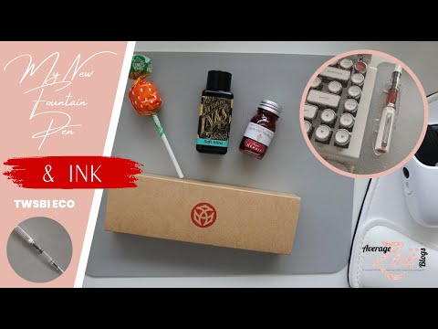 My New Fountain Pen & Ink White TWSBI Eco Diamine Soft Mint & Jacques Herbin Corail Pure Pens