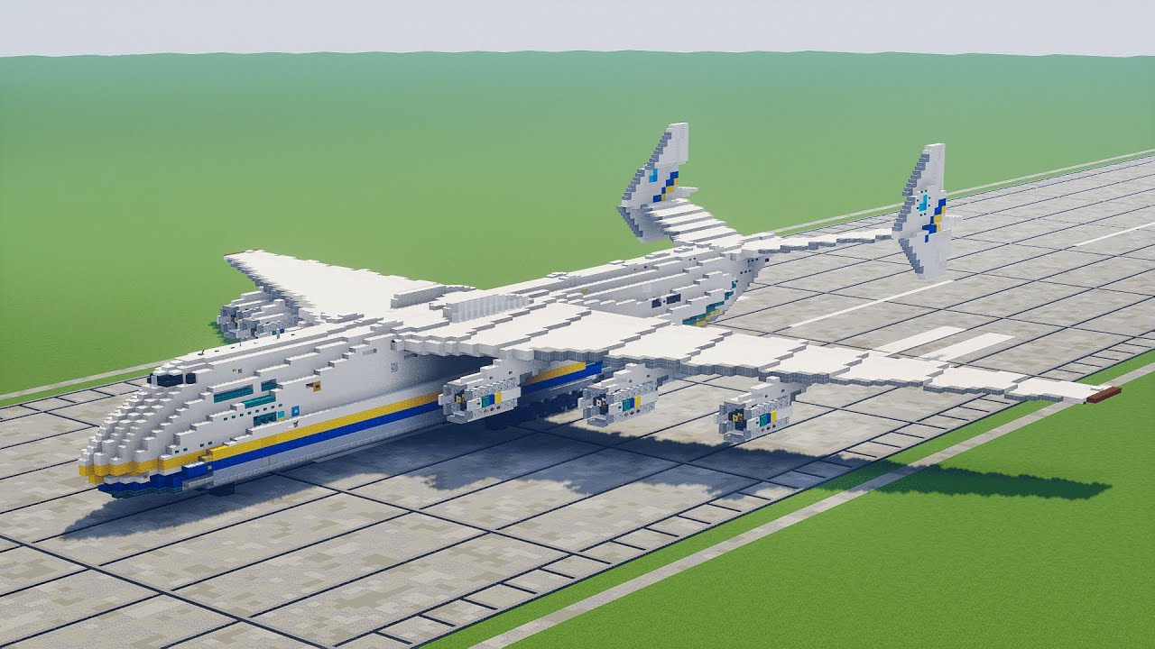 Minecraft An-225 Mriya Plane Tutorial Part 1 - Minecraft Builders