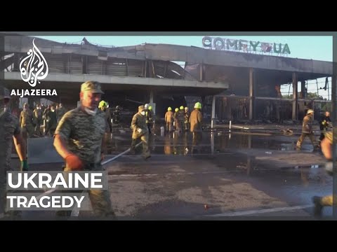 Dozens missing, death toll climbs after Ukraine shopping centre attack