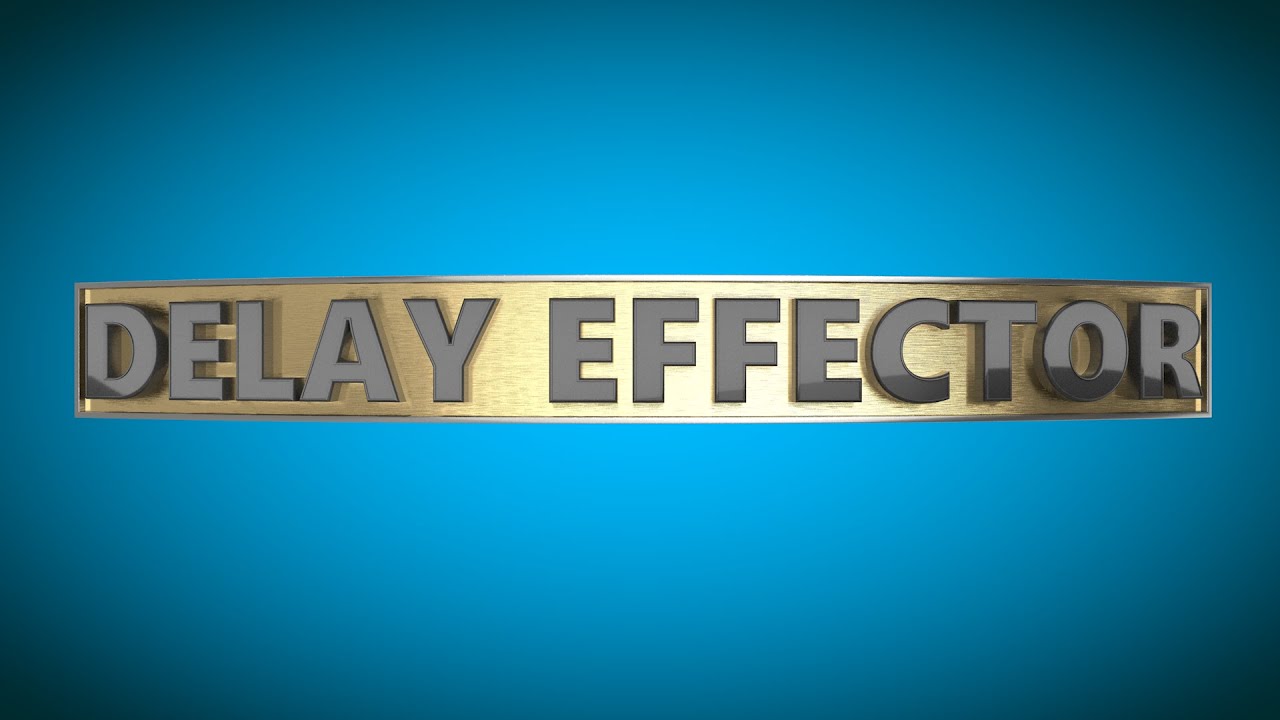 Cinema 4d: Delay Effector and Field