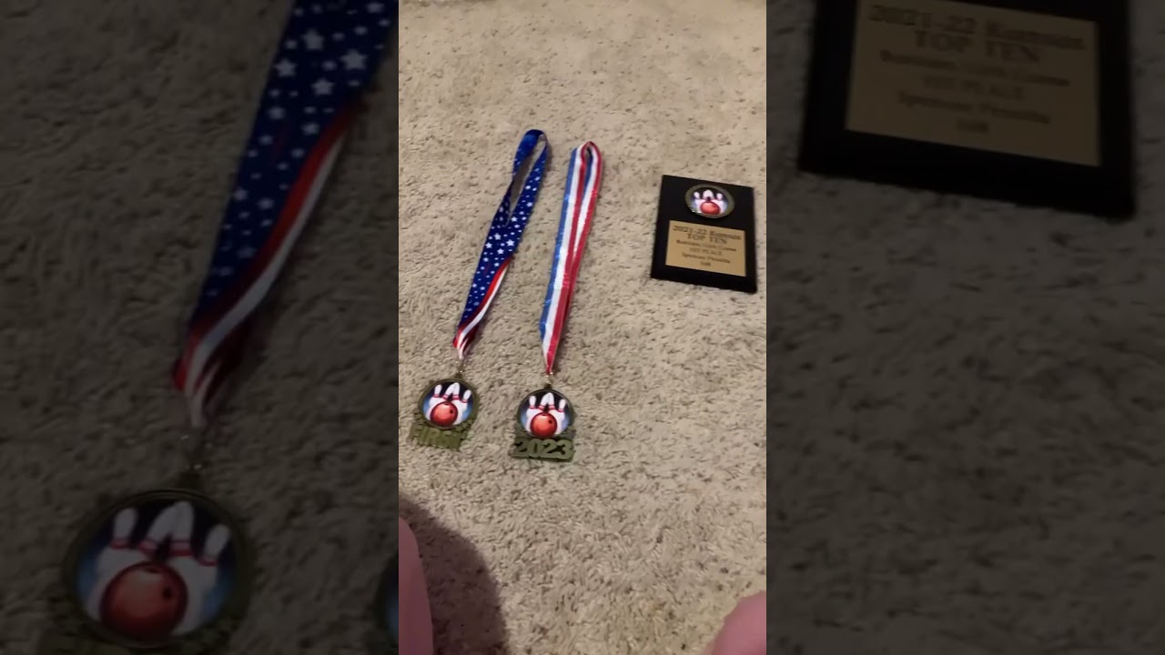 All my medals #medals #bowlingmedals #trophies #basketballmedals #cheertrophies