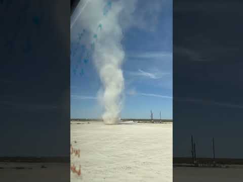 My bro in law caught this dust devil near Mentone Tx. #txwx #tornado #dusty #weatherwx #dustyasmr