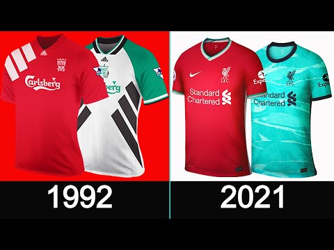 LIVERPOOL FC | Football Kits History 1992 - 2021 ⚽ Liverpool Shirts History