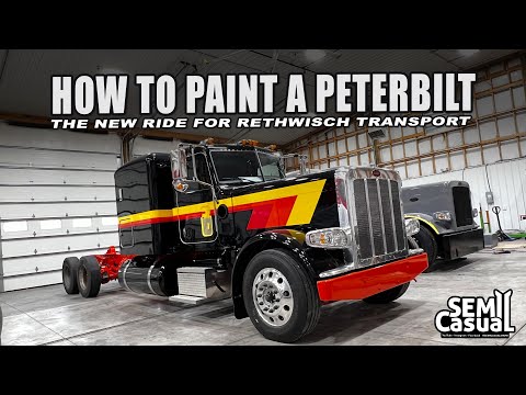 Painting Custom Stripes on a Peterbilt 389